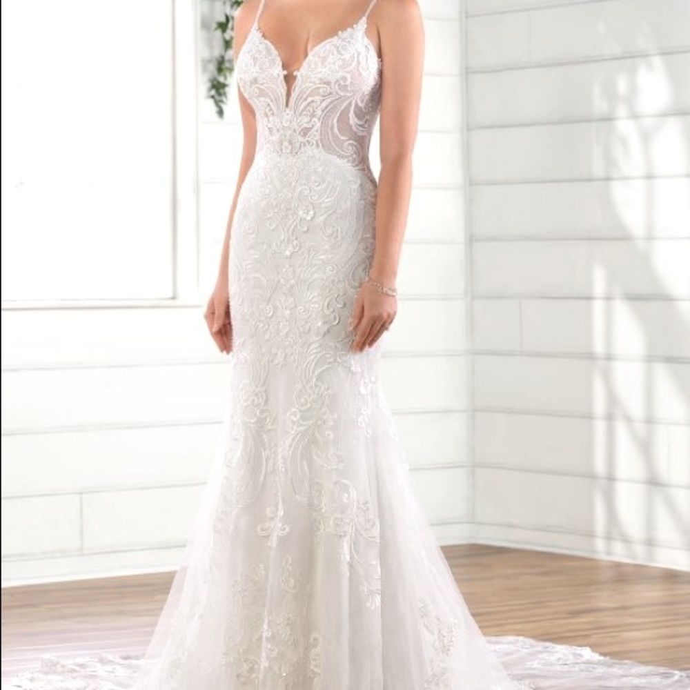 Essense Of Australia Fit And Flare Wedding Dress D2771 - Gem